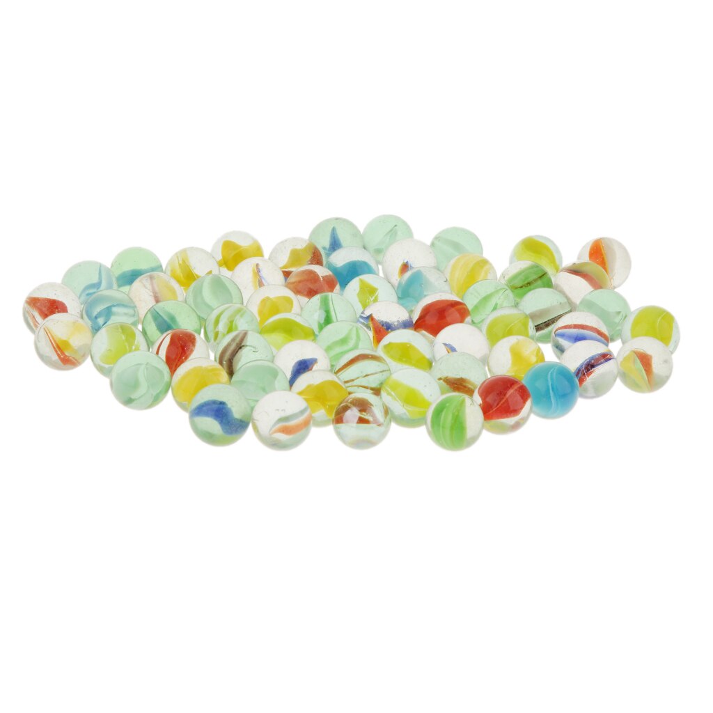 20/100pc 16mm Glass Marbles Balls Vintage Toys Gam... – Vicedeal