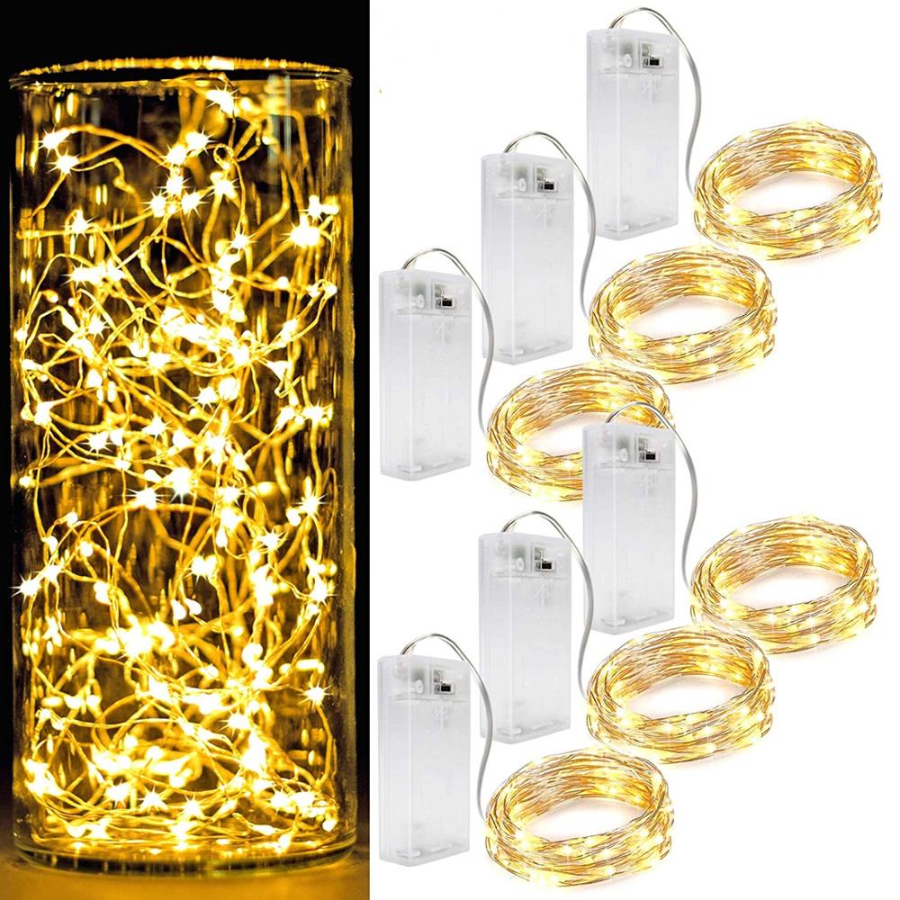 6 st led fairy string lights 10ft/3m 30 leds firef... – Grandado