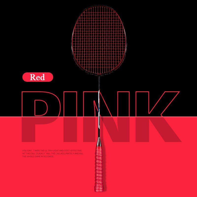 Ultra-light 8U Full Carbon Badminton Racket Adult ... – Grandado