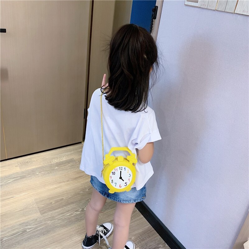 Children Cute Cartoon Clock Print Cross-body Handb... – Grandado