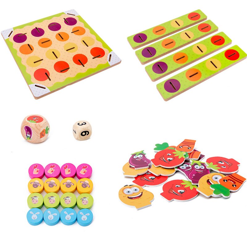 Wooden Children Modern Ludo Intelligence Multi Fun... – Grandado