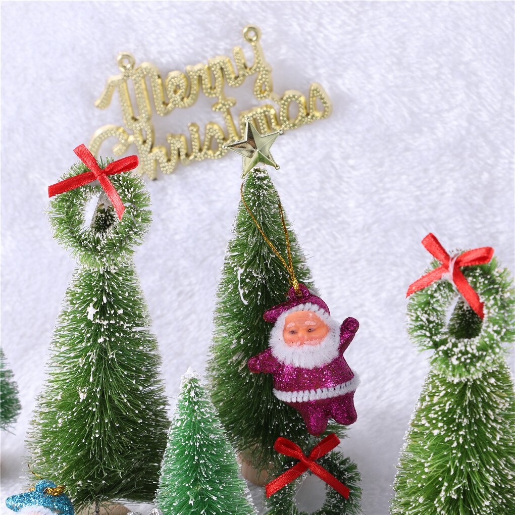 48Pcs Lot Mini Christmas Tree Sisal Silk Cedar Hom... – Vicedeal