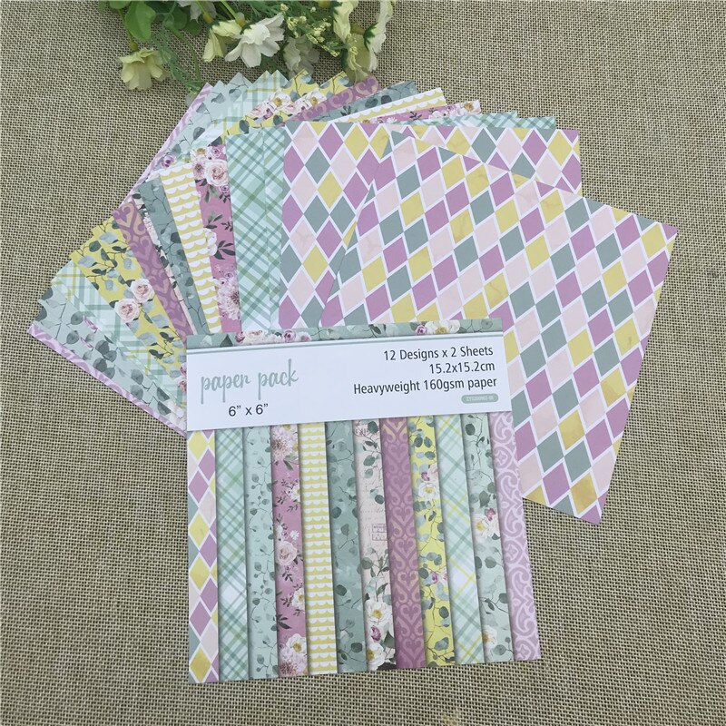 24 sheet 6"X6"the flower patterned paper... – Vicedeal