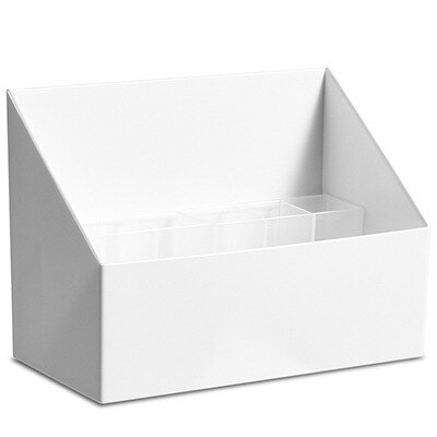 Hvid makeup arrangør smykkeskrin kosmetisk arrangø... – Vicedeal