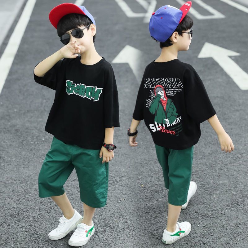 Kids Boys Clothes Boy Summer Clothing Sets Short S... – Grandado