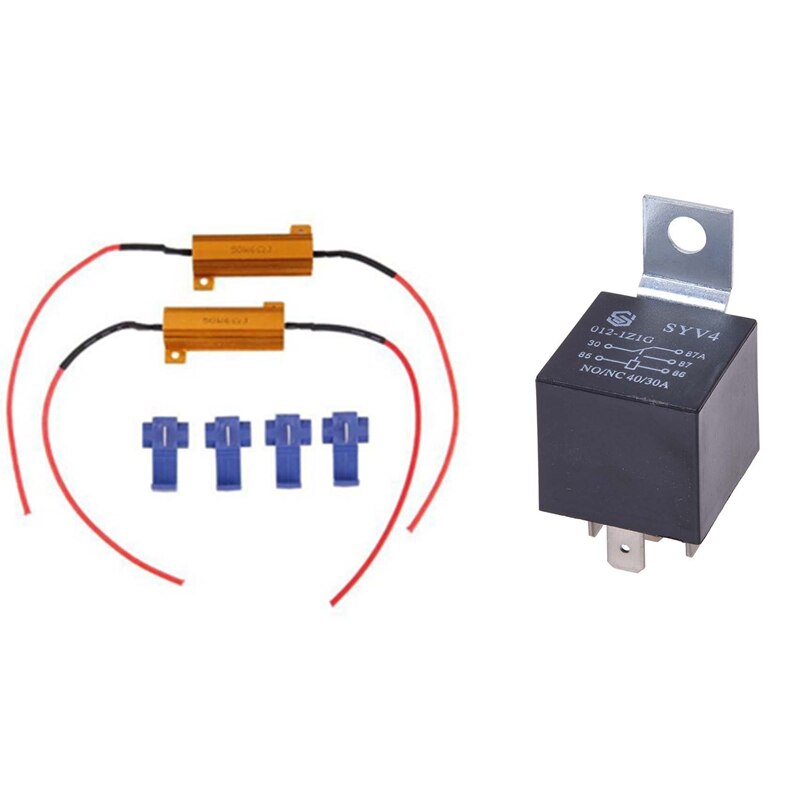 2 Pcs LED Bulb Load Resistor Turn Signal Flash Con... – Grandado