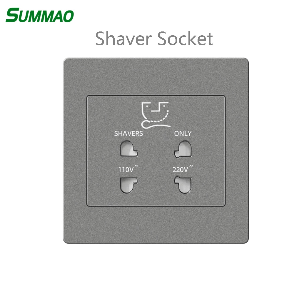 Shaver Socket Wall Power Outlet Bathroom Beard Kni... – Grandado