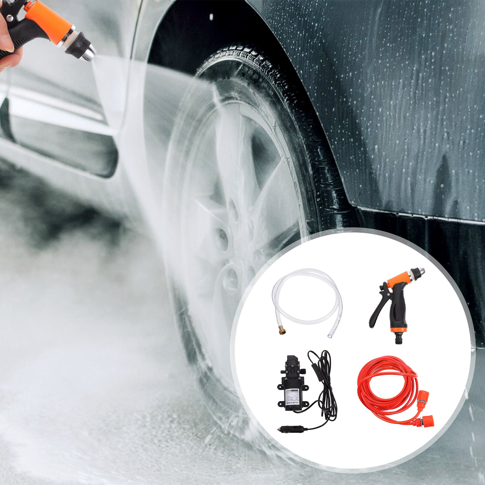 1 Set 12V High Pressure Washer Powerful Washing Ki... – Vicedeal