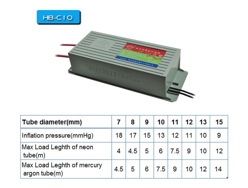 Neon Electronic Transformer 10M 120W Neon High Vol... – Grandado