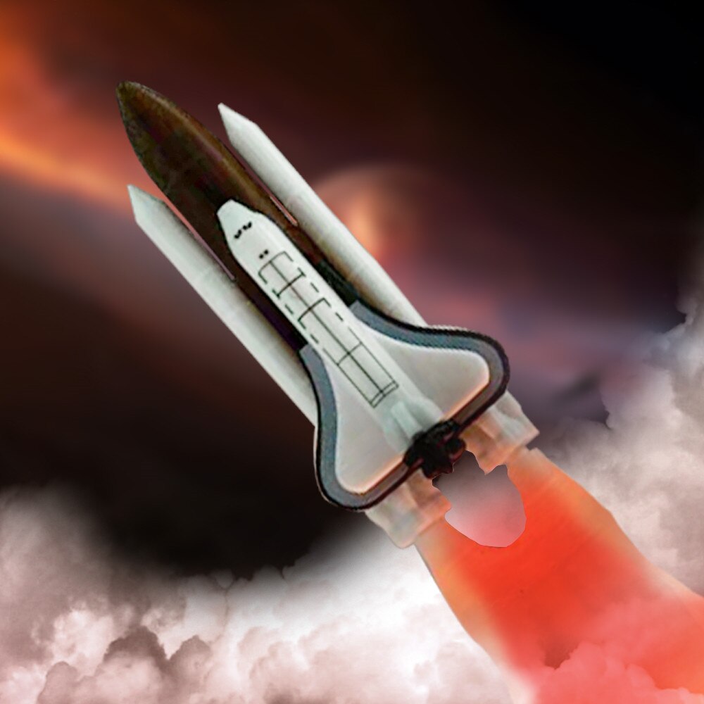 3D Print Space Shuttle Maan Lamp Usb Oplaadbare Ro... – Grandado