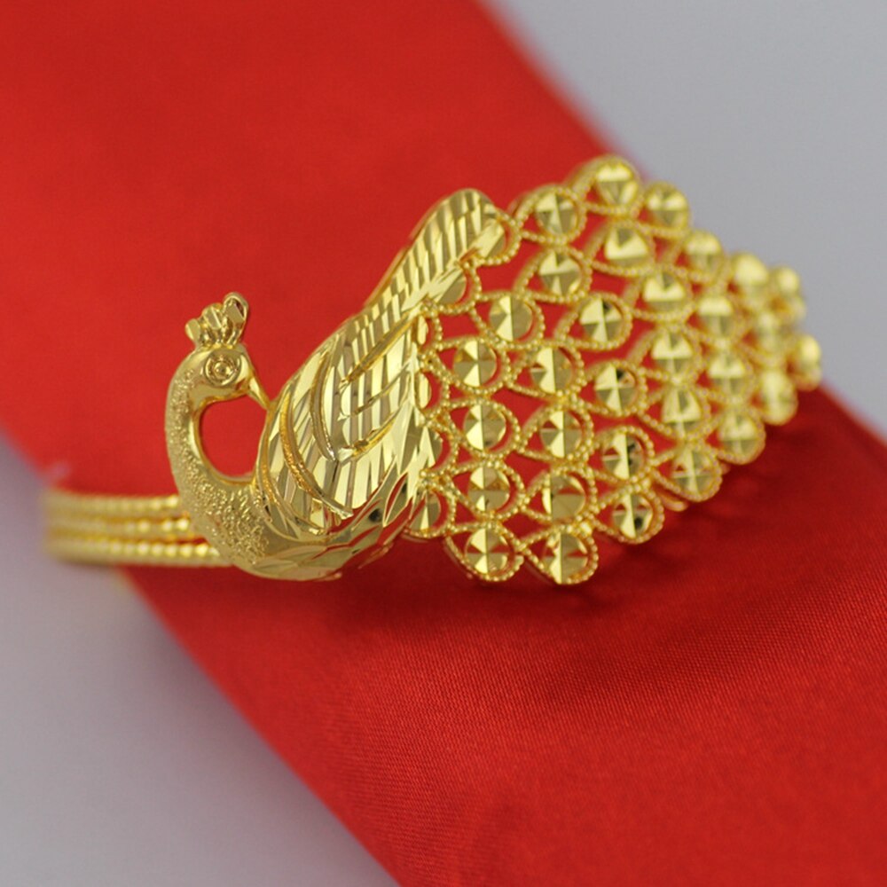 Pauw Filigraan Manchet Bangle Geel Goud Gevuld Wom... – Grandado
