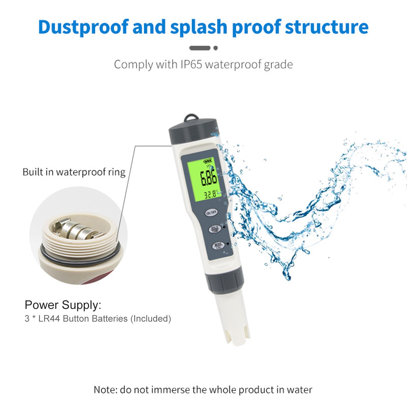 Digital PH Temp Meter with ATC Total Dissolved Sol... – Vicedeal