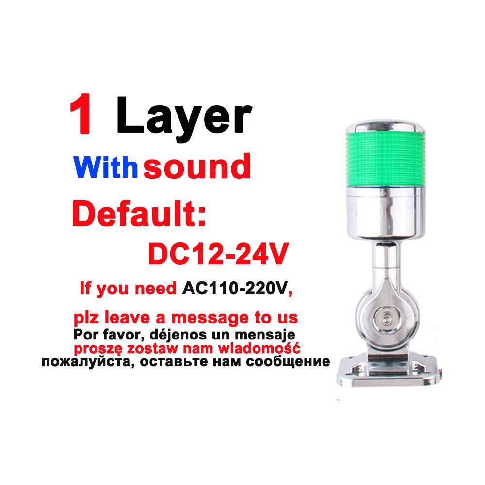 1 Layer Draaibaar 180 Stack Light Rood Waarschuwin... – Grandado