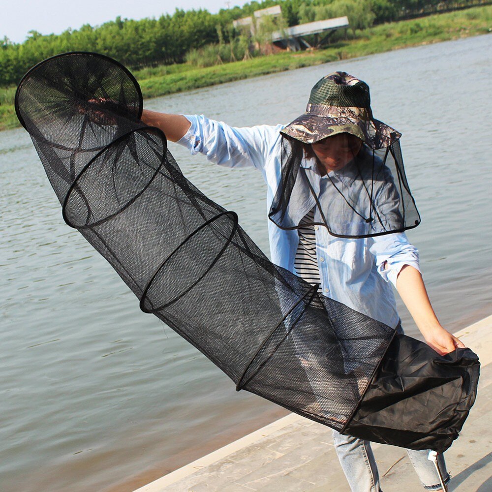 150cm Folding Fishing Net Stake Small Mesh Hand Ne... – Grandado