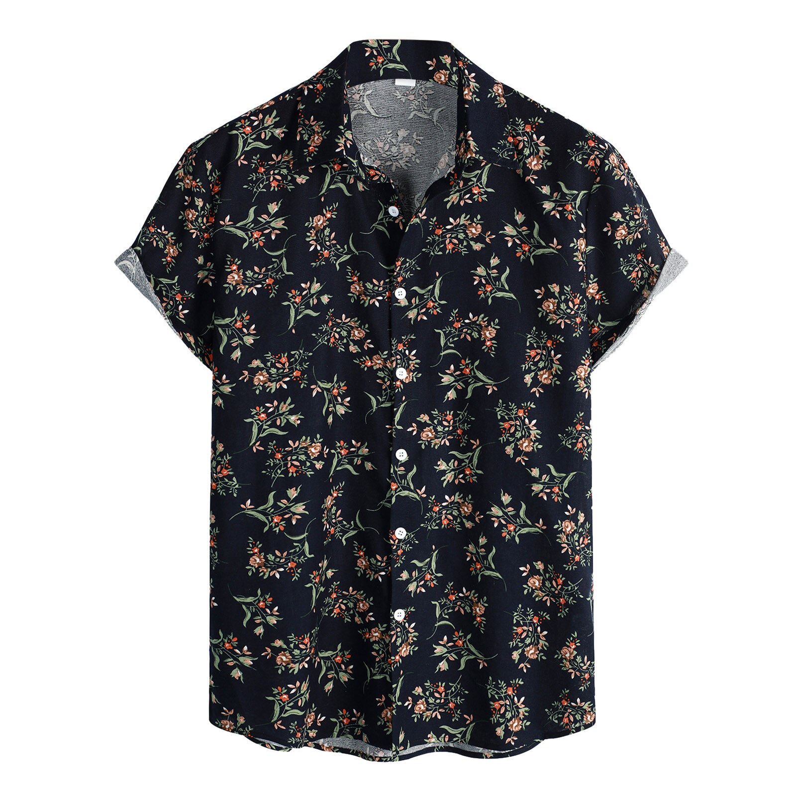 Bloemen Afrikaanse Shirt Mannen Zomer Korte Mouw K... – Vicedeal