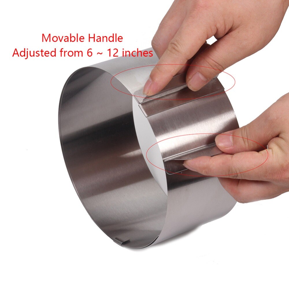 6 to 12 inch Adjustable Mousse Ring Mould, Profess... – Vicedeal