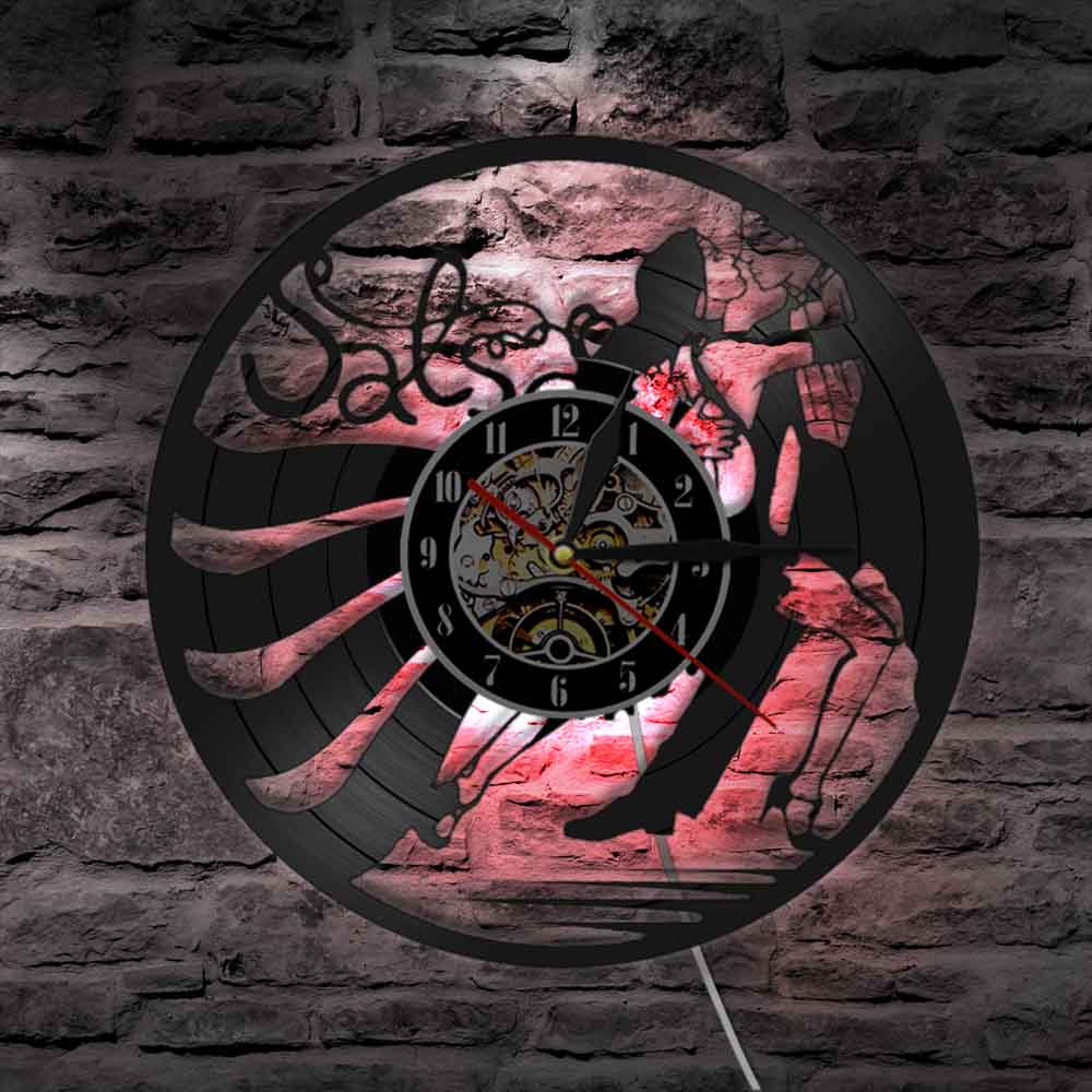 Vintage Latin Salsa Dance Wall Art Clock Dancing C... – Grandado