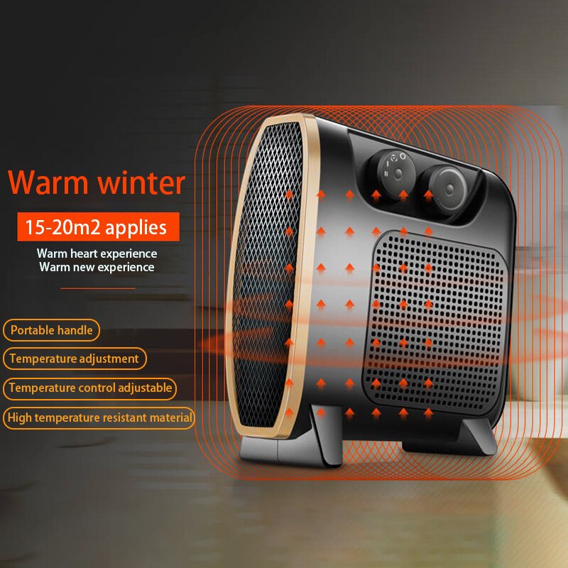 Portable Office Fan Heater Mini 1500W Electric Inf... – Grandado