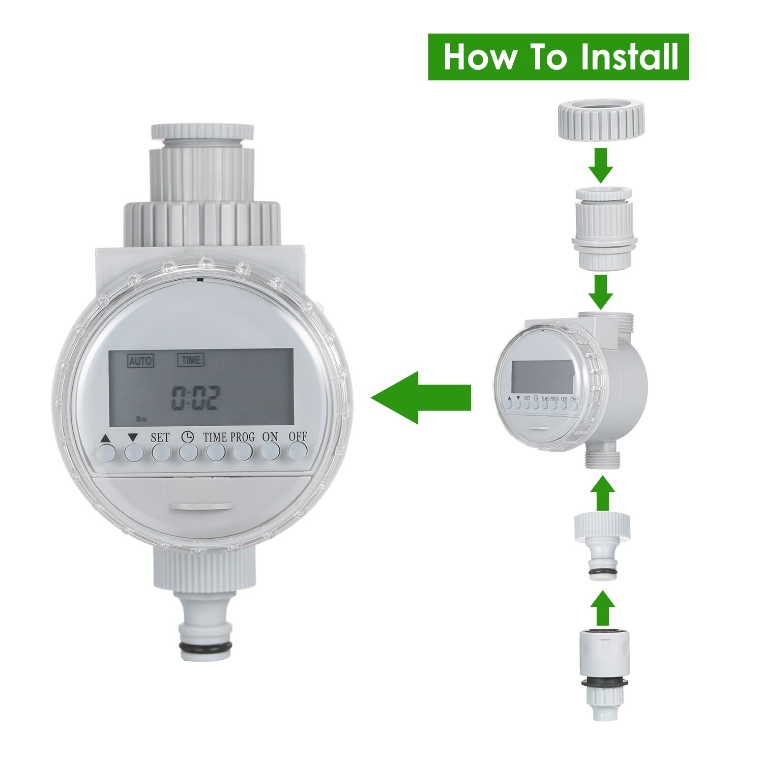 Solar Powered Water Irrigation Timer Electronic Pr... – Vicedeal