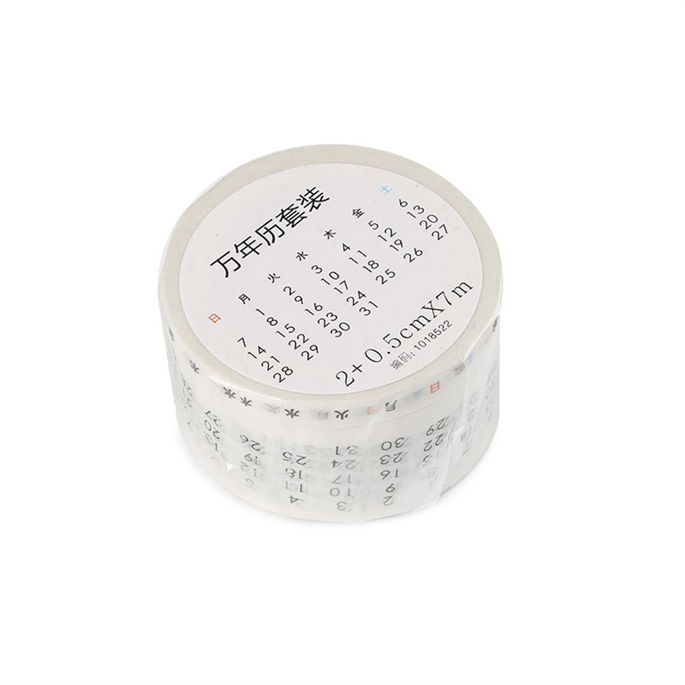 2 Stks/set Datum Week Kalender Tape Planner Afplak... – Vicedeal