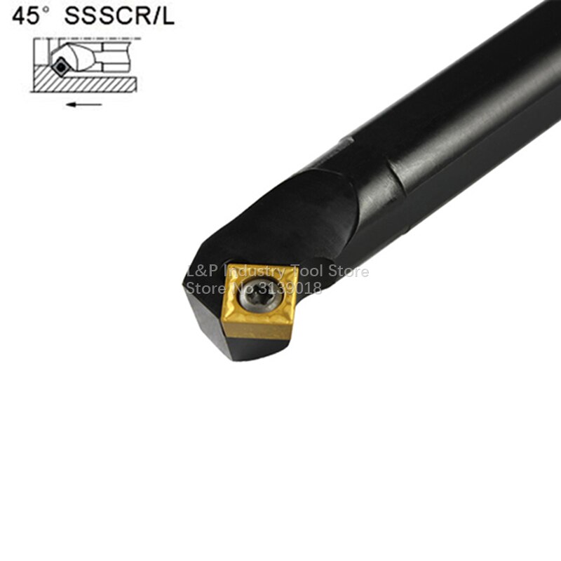 Outil de tournage interne Angle 45, bord de coupe ... – Grandado