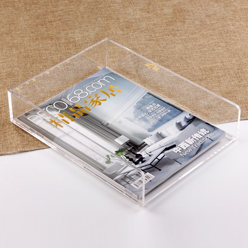 single acrylic transparent magazine file tray offi... – Grandado