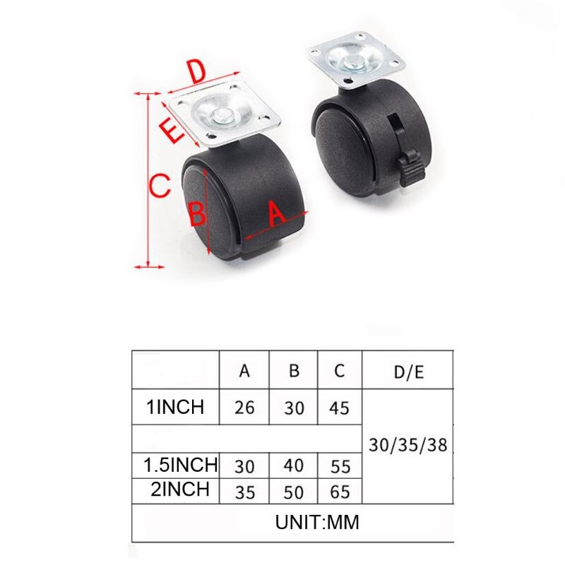 10Pcs/set Chair Furniture Universal Wheel Flat Pla... – Grandado