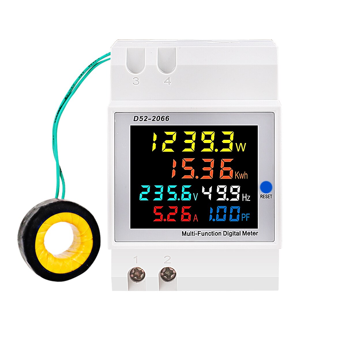 AC monitor 110V 220V 380V 100A Voltage Current Pow... – Vicedeal