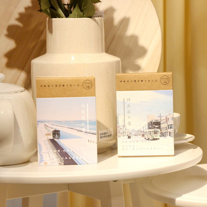 30 ark / uppsättning charmig snölandskap av hokkai... – Grandado