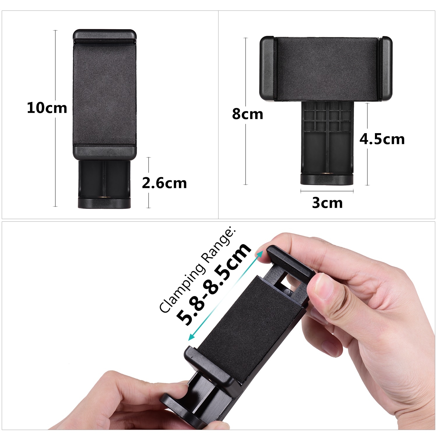 Smartphone Clamp Holder Phone Mount Adapter Phone ... – Vicedeal