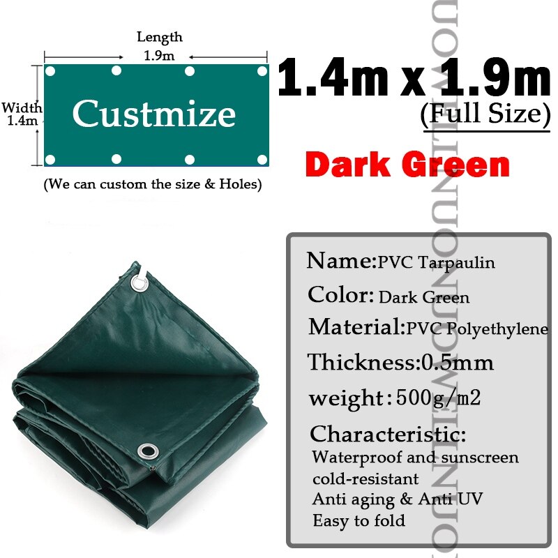 500GSM Dark Green PVC Coated Banner Tarpaulin Outd... – Grandado