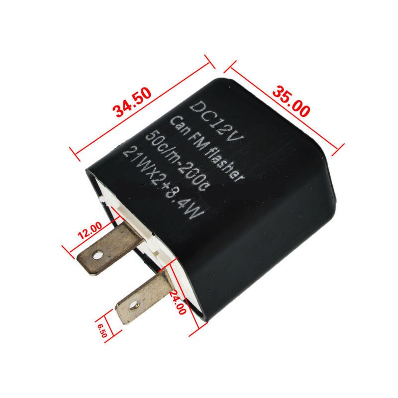 12V 2 Pin LED Flasher Frequency Relay Turn Signal ... – Grandado