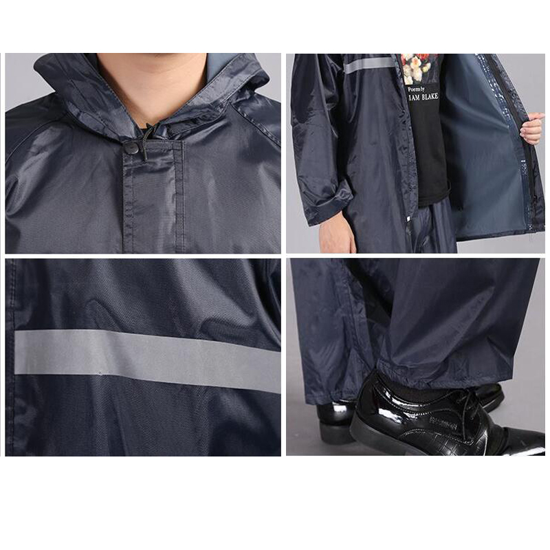 Raincoat Rain-proof Pant Set Men Rain Jacket Adult... – Grandado