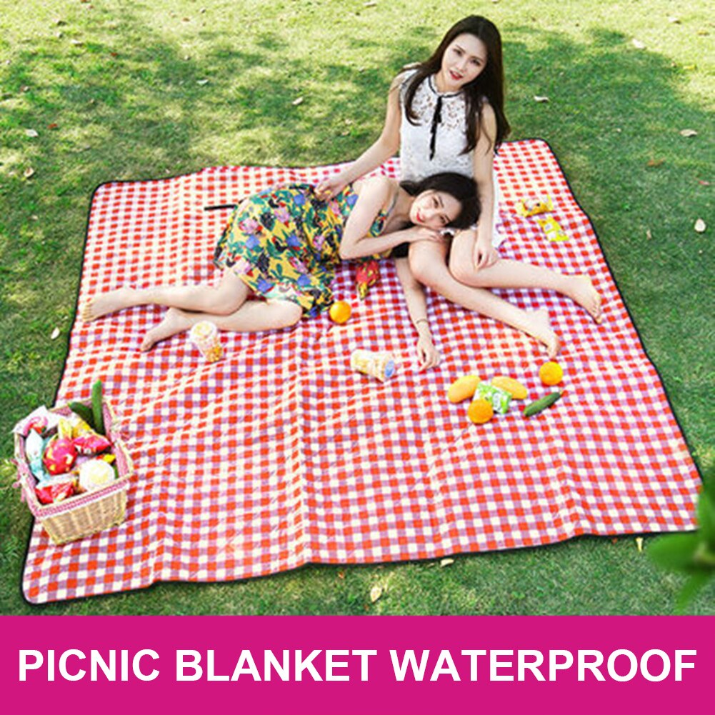 Folding lattice Picnic Blanket Mat Waterproof Extr... – Grandado