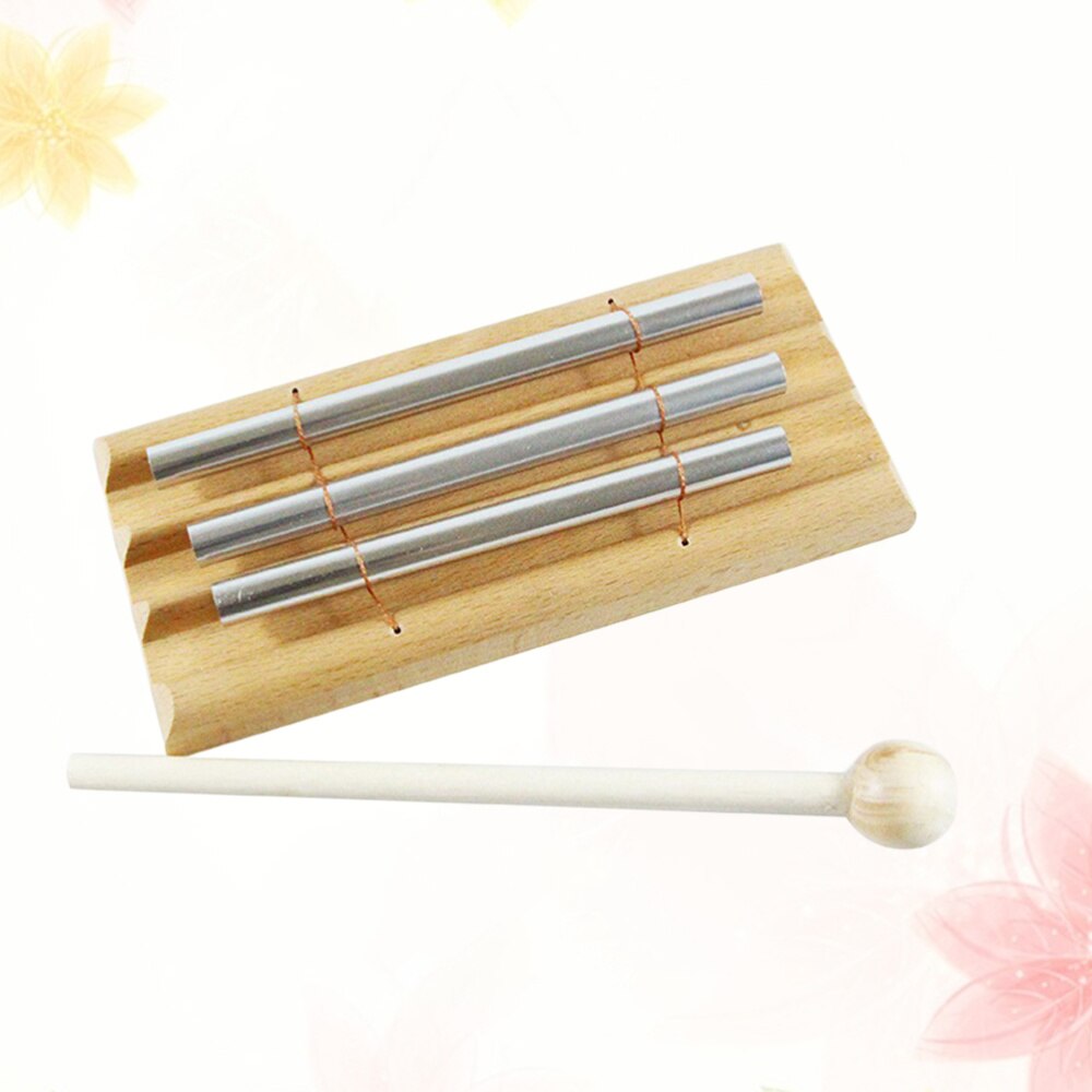 1PC Trio Chime Wooden Metal Tubes 2-Note Meditatio... – Grandado