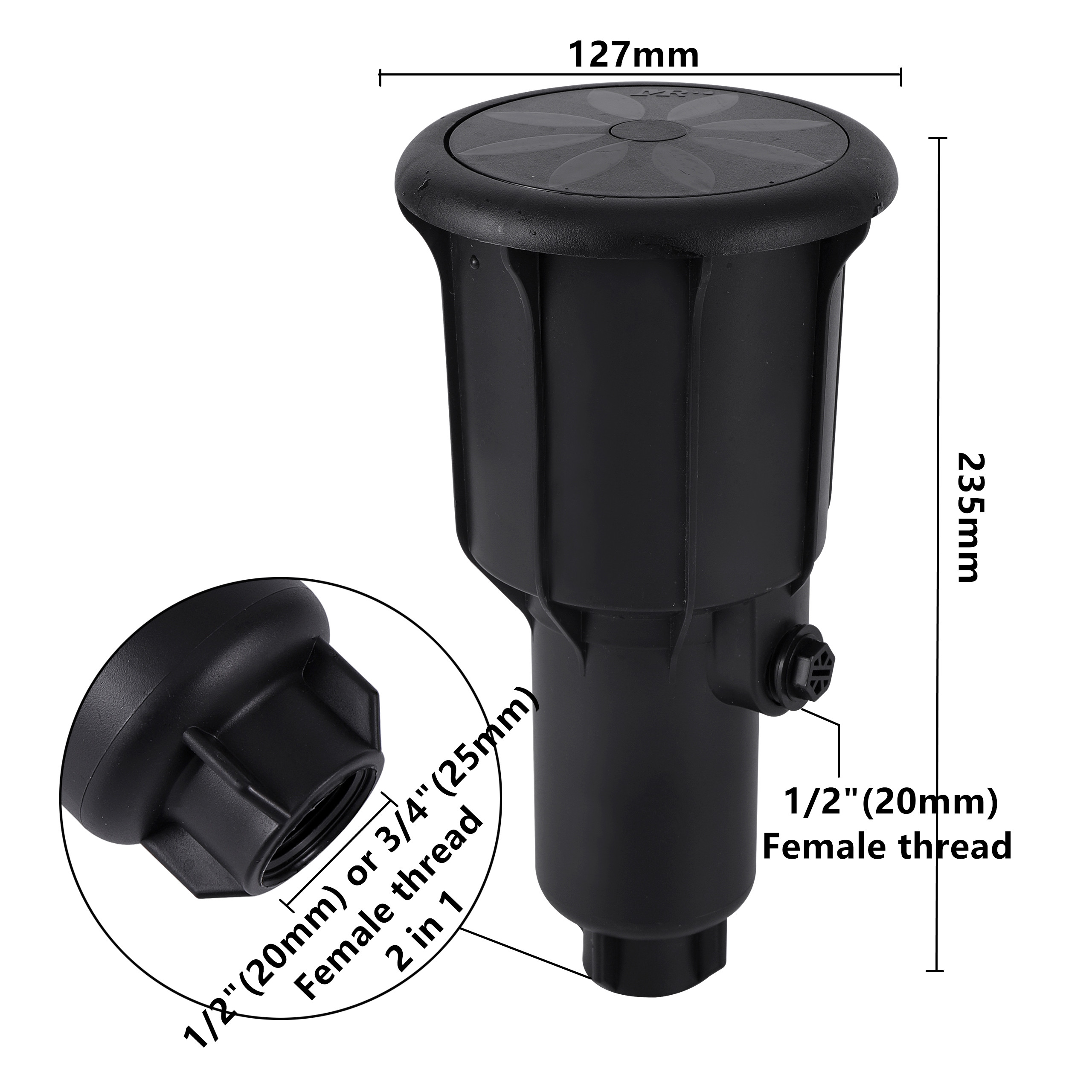 Inlet 1/2" 3/4" Integrated Female Thread... – Vicedeal