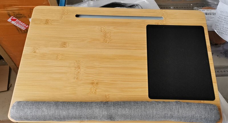 Bamboo Lap Desk Notebook Table with Handle Soft Pi... – Grandado