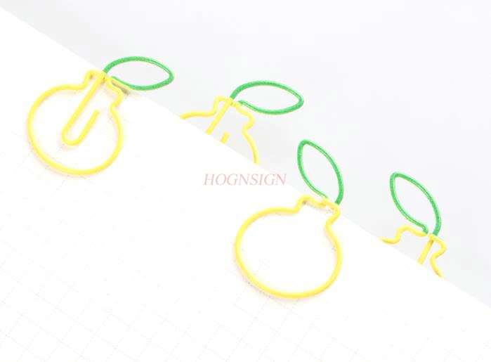 20pcs Two-color lemon paper clip cartoon paper cli... – Grandado