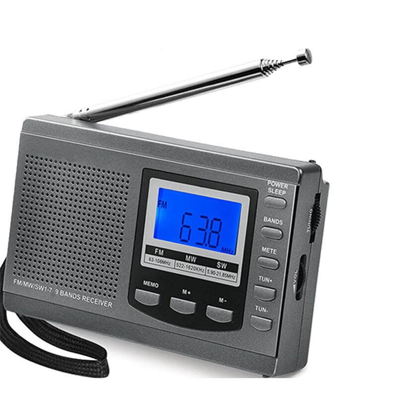 Highly Sensitive FM/AM/SW/ Radio Portable Timing S... – Grandado