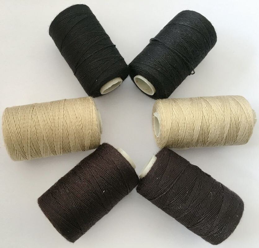 100 rolls BLACK hair weaving thread sewing cotton ... – Vicedeal