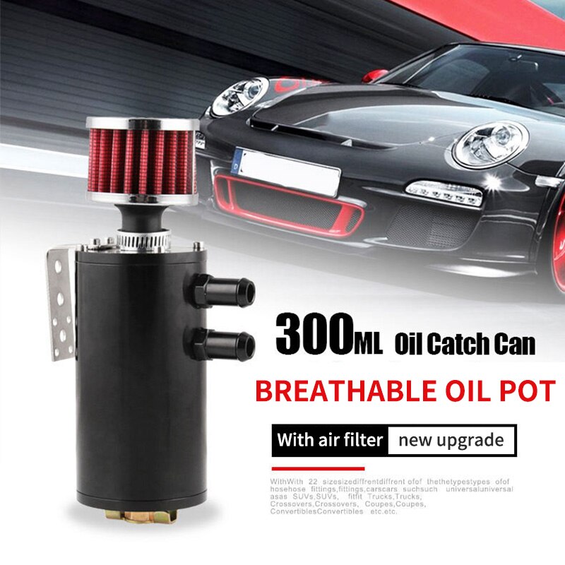 Oil Catch Can Reservoir Fuel Tank With Breather Fi... – Vicedeal