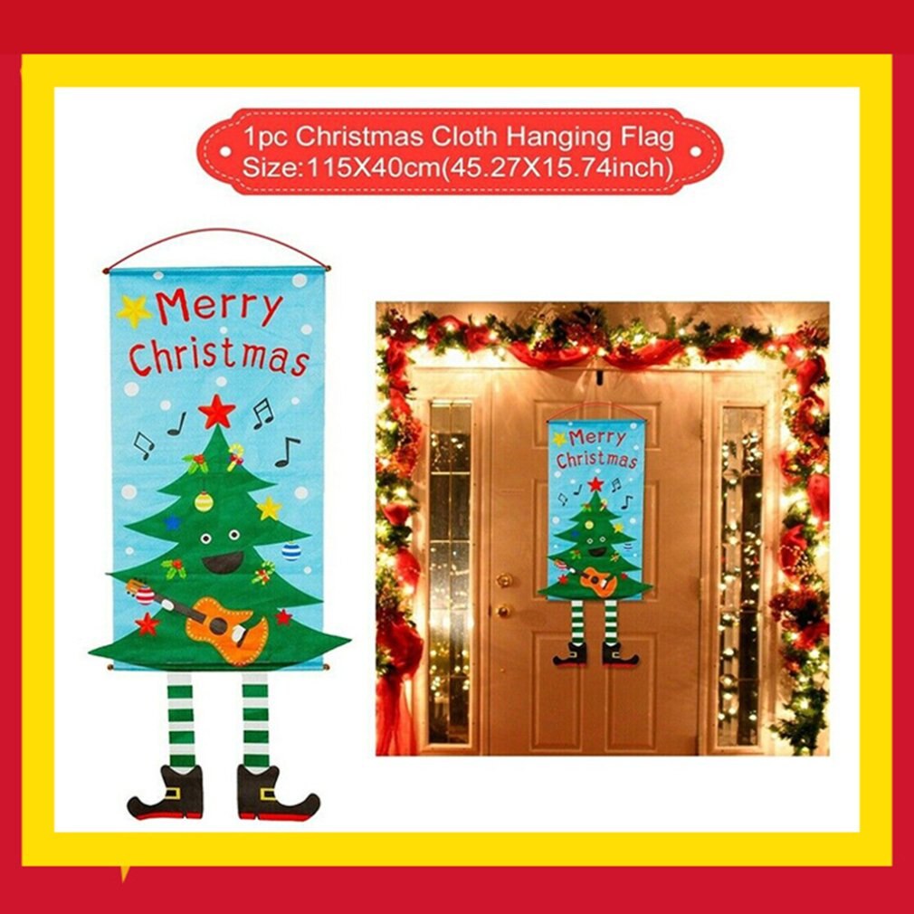 Christmas Decorations Santa Claus Banner Banner Do... – Vicedeal