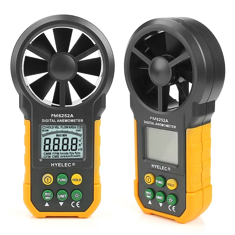 HYELEC MS6252A Digital Air Speed Anemometer / Air ... – Grandado