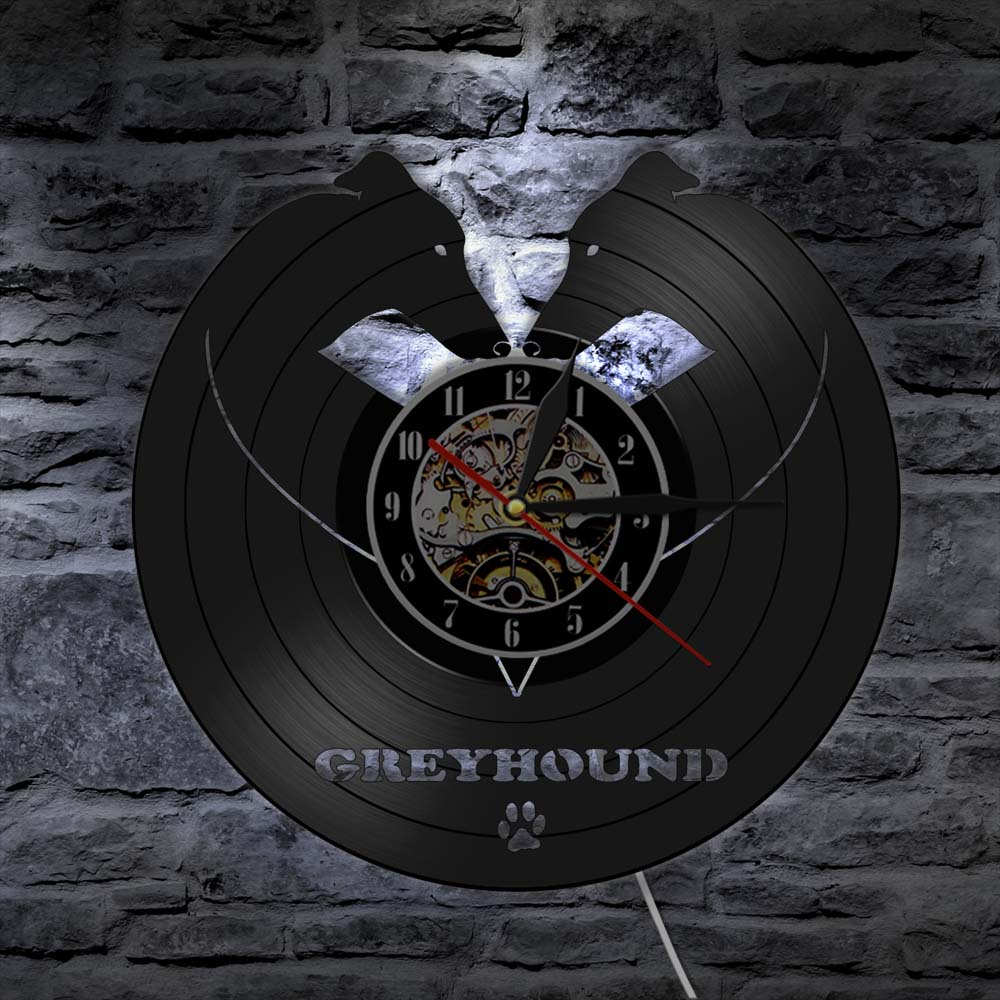 Greyhound Dog Breed Wall Clock Whippet Animal Pets... – Grandado