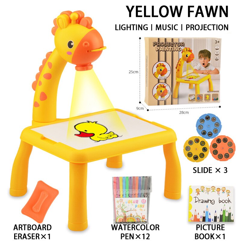 Children Led Projector Painting Art Drawing Table ... – Vicedeal