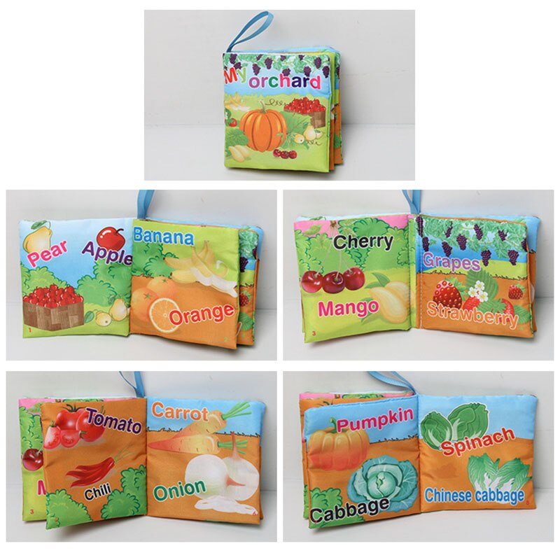 Infant Baby Cloth Book for Kids Intelligence Devel... – Grandado
