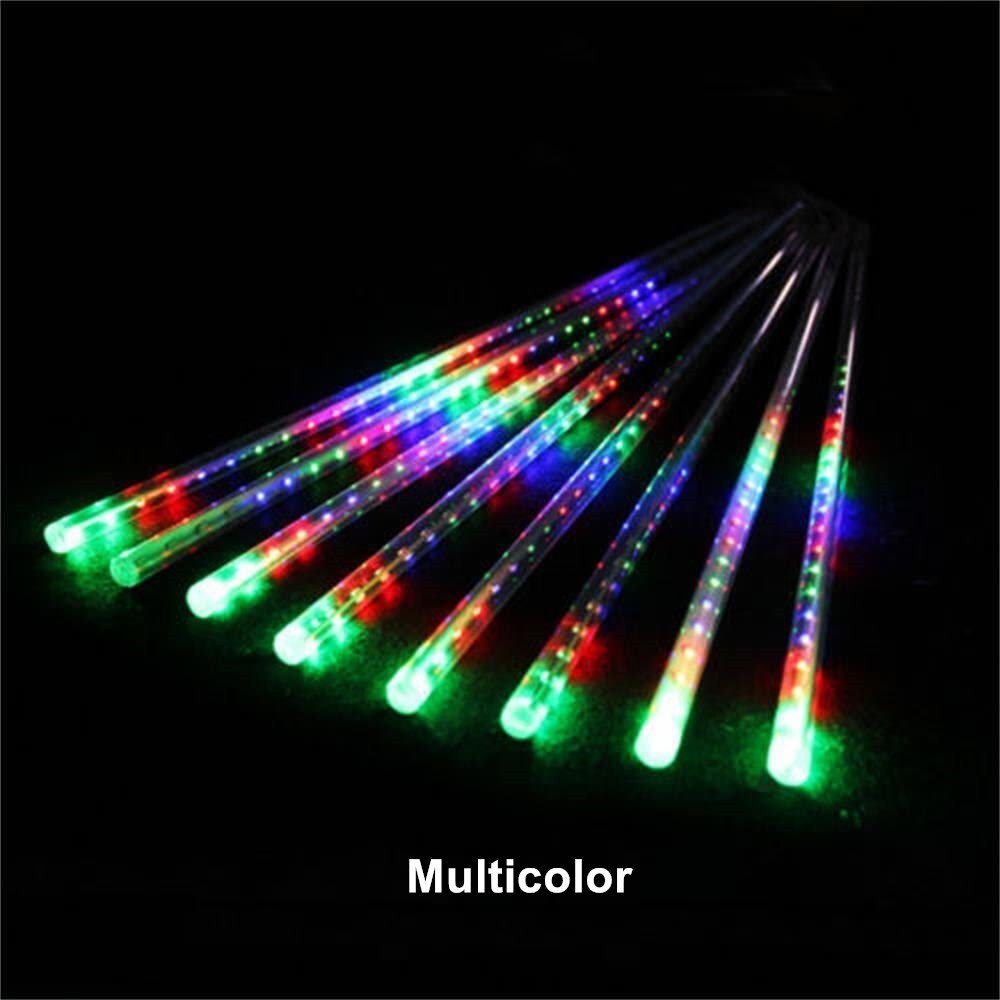 LED Meteor Shower Rain Lights Falling Rain Light 3... – Grandado
