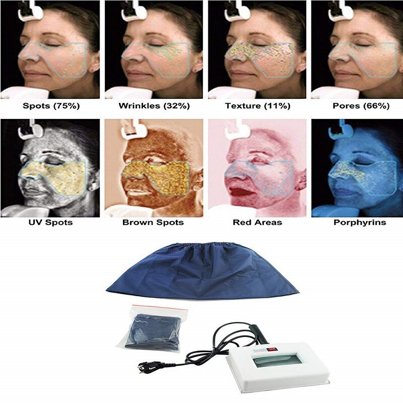 Facial Skin Analyzer Lamp UV Magnifying Analyzer F... – Vicedeal