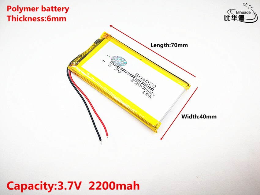 10 stk liter energi batteri god qulity 3.7v,2200 m... – Grandado