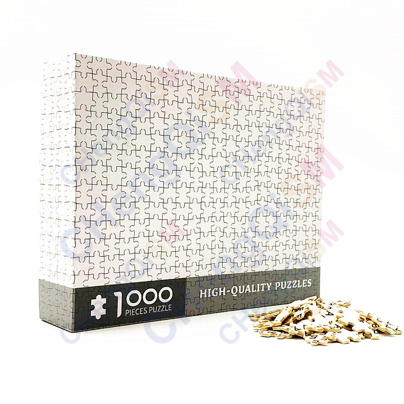 Pure White Wooden Jigsaw Puzzle 1000 Pieces Super ... – Grandado